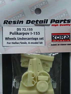 Kora Models DS72155 Polikarpov I-153 Wheels undercarriage set