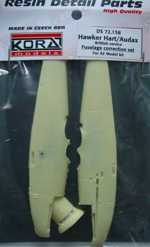 Kora Models DS72158 Hawker Hart/Audax- British - Fuselage correction set