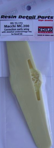Kora Models DS72172 Macchi MC.200 Correction early wing