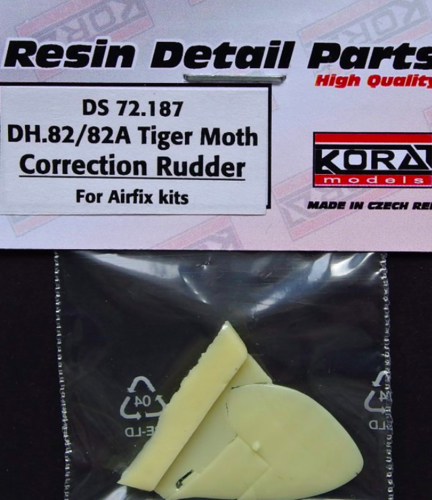 Kora Models DS72187 DH.82/DH.82A Tiger Moth – Correction rudder