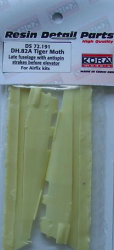 Kora Models DS72191 DH.82A T.Moth–Late fuselage with antispin strakes befo.elevator
