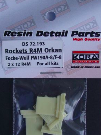 Kora Models DS72193 R4M Orkan with racks for Fw-190A-8/F-8