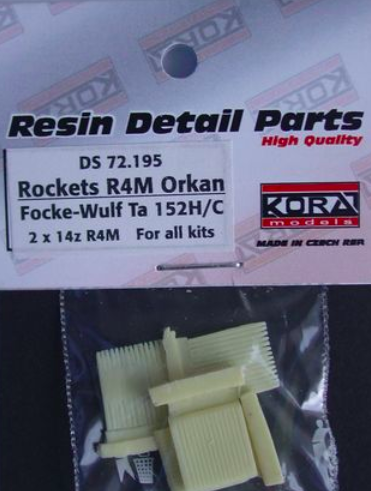 Kora Models DS72195 R4M Orkan with racks for Fw Ta-152H/C