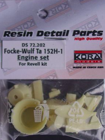 Kora Models DS72202 Focke-Wulf Ta-152H Engine cowling and prop set
