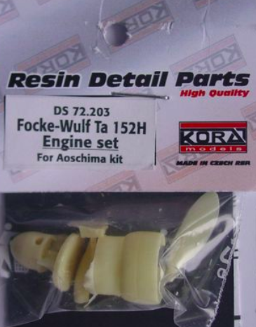 Kora Models DS72203 Focke-Wulf Ta-152H Engine cowling and prop set