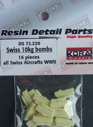 Kora Models DS72220 Swiss 10kg bombs 16x