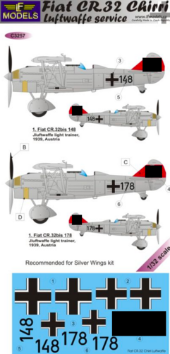LF Models C3257 FIAT CR.32 Luftwaffe service