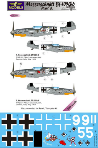 LF Models C3255 Messerschmitt Bf 109G-6 Comiso cartoon part 3.