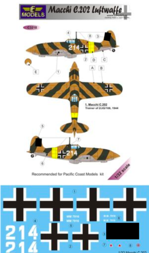 LF Models C3218 Macchi C. 202 Luftwaffe