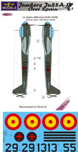 LF Models C32119 Junkers Ju 88A-14 over Spain