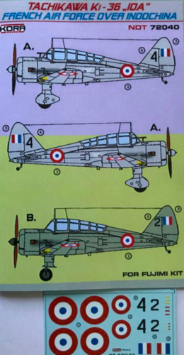 Kora Models NDT72040 Mitsubishi Ki-36 French AF over Indochina