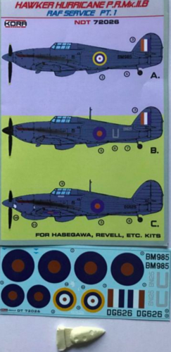 Kora Models NDT72026 Hawker Hurricane PR Mk.IIB Part 1 (RAF Service)