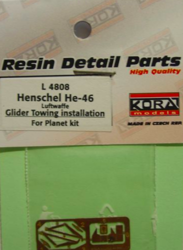 Kora Models L4808 Heinkel He-46 glider towing installation