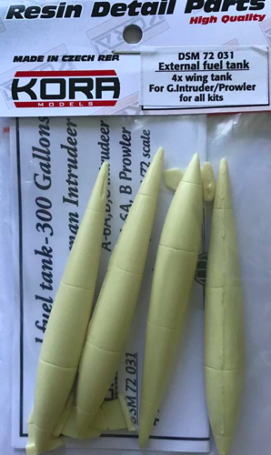 Kora Models DSM72031 External fuel tank for Intruder/Prowler 4pcs
