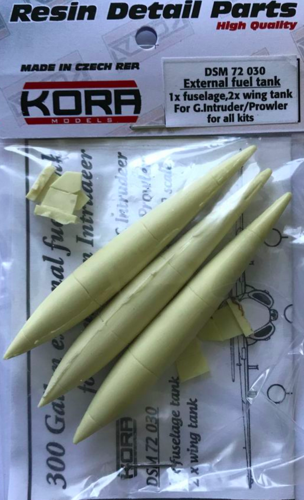 Kora Models DSM72030 External fuel tank for Intruder/Prowler 3pcs
