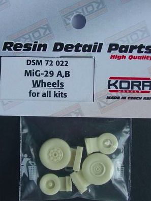 Kora Models DSM72022 Mikojan-Gurjevich MiG-29 wheels