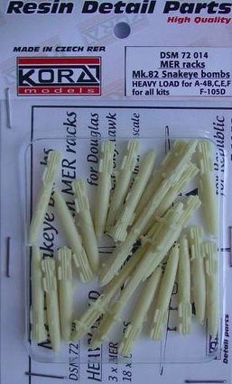 Kora Models DSM72014 Mk.82 Snakeye with racks - heavy load for A 4C a F 105D