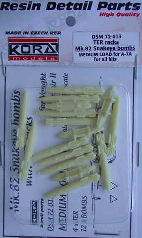 Kora Models DSM72013 Mk.82 Snakeye with racks - medium load for A 7A Corsair II