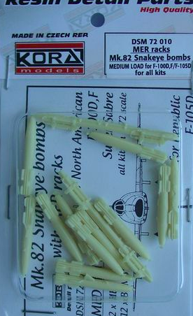 Kora Models DSM72010 Mk.82 Snakeye with racks - medium load for F 100D and F 105D