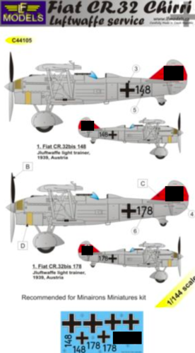 LF Models C44105 FIAT CR.32 Luftwaffe service