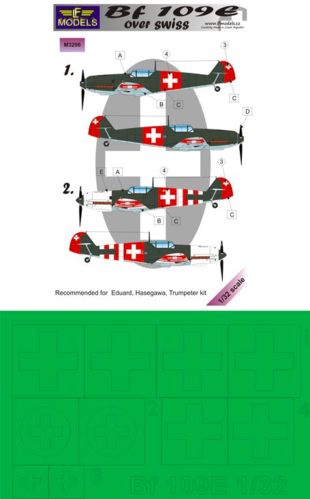 LF Models M3206 Bf 109E over Swiss