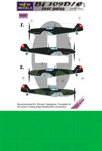 LF Models M3205 Bf 109D/E over Swiss