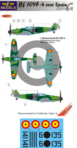 LF Models C7272 Bf 109F-4 over Spain