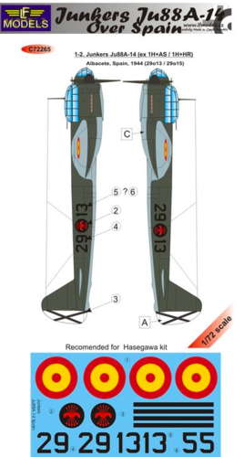 LF Models C72265 Junkers Ju 88A-14 over Spain