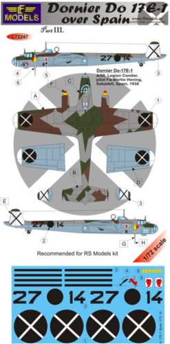LF Models C72247 Dornier Do17E-1 over Spain III.