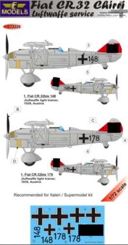 LF Models C72228 FIAT CR.32 Luftwaffe service