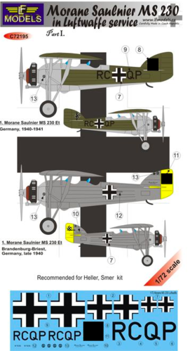 LF Models C72195 Morane Saulnier MS 230 in Luftwaffe service I