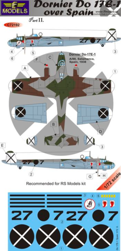 LF Models C72192 Dornier Do17E-1 over Spain II.