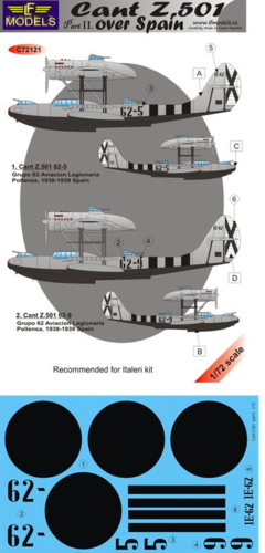 LF Models C72121 Cant Z.501 over spain part II.