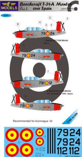 LF Models C4832 T-34A Mentor over Spain I.