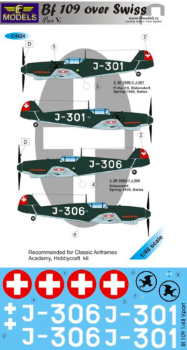 LF Models C4824 Bf 109 over Swiss V.
