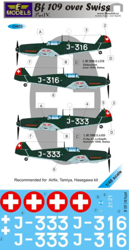 LF Models C4823 Bf 109 over Swiss IV.