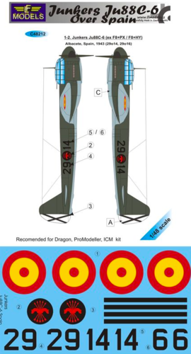 LF Models C48212 Junkers Ju 88C-6 over Spain
