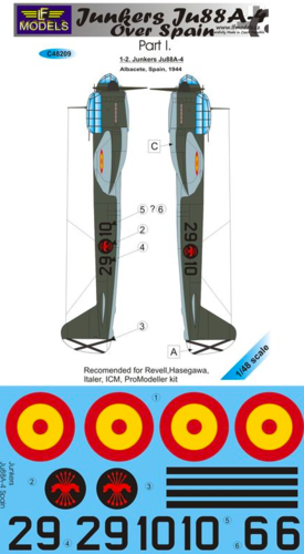 LF Models C48209 Junkers Ju 88A-4 over Spain part 1