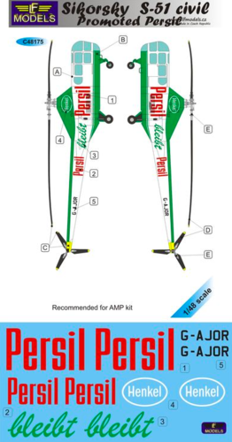 LF Models C48175 Westland Sikorsky WS-51 Civil Promoted Persil