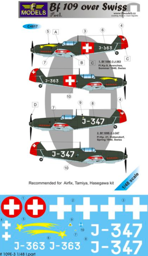 LF Models C4817 Bf 109 over Swiss I.
