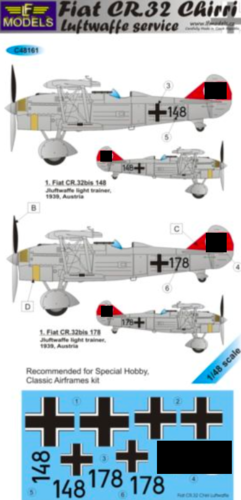 LF Models C48161 FIAT CR.32 Luftwaffe service