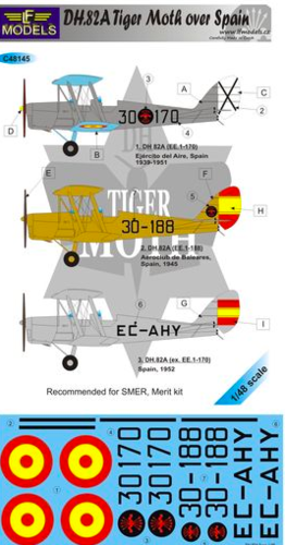 LF Models C48145 DH.82A Over Spain