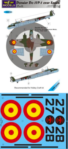 LF Models C48143 Dornier Do17P-1 over Spain II.