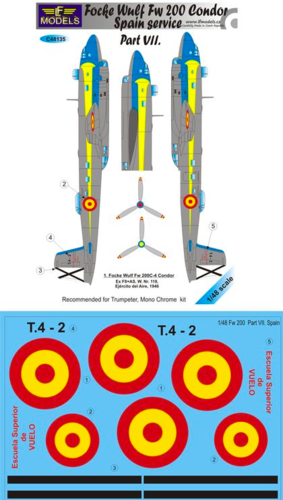 LF Models C48135 Focke Wulf Fw 200 Condor Spain service Part VII
