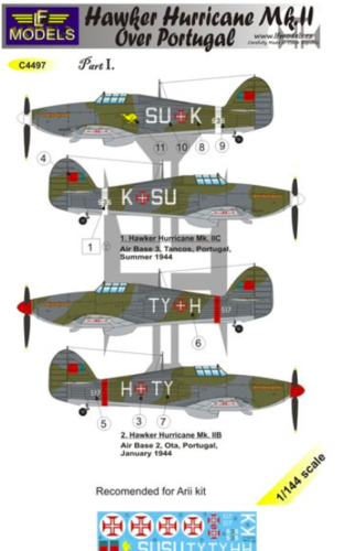 LF Models C4497 Hawker Hurricane Mk.II over Portugal Part I.