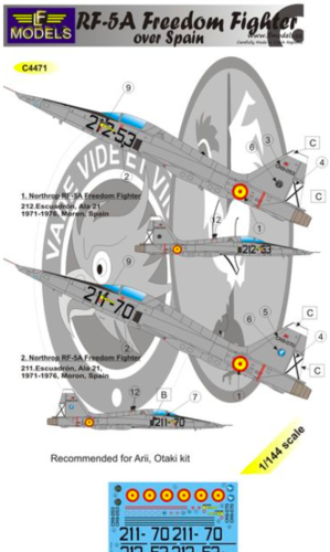 LF Models C4471 RF-5A Freedom Fighter over Spain