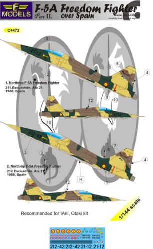 LF Models C4472 F-5A Freedom Fighter over Spain part II.