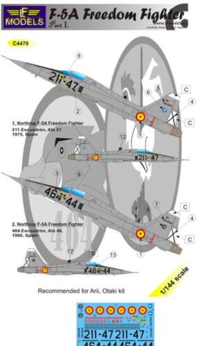 LF Models C4470 F-5A Freedom Fighter over Spain part I.