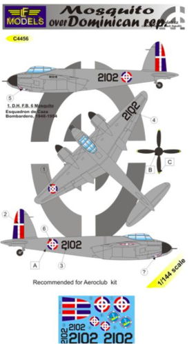 LF Models C4456 Mosquito over Dominican rep.