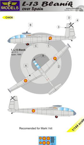 LF Models C4436 L-13 Blanik over Spain